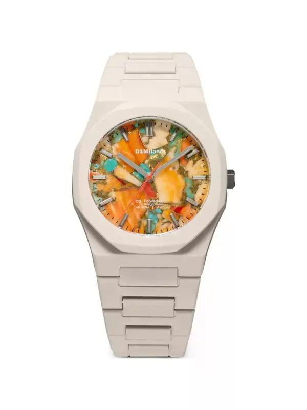D1 MILANO Polycarbon Mosaic Essence 37mm Watch - Orange