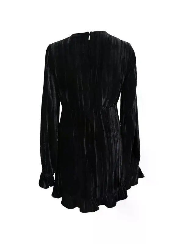 Saint Laurent V-neck Velvet Dress