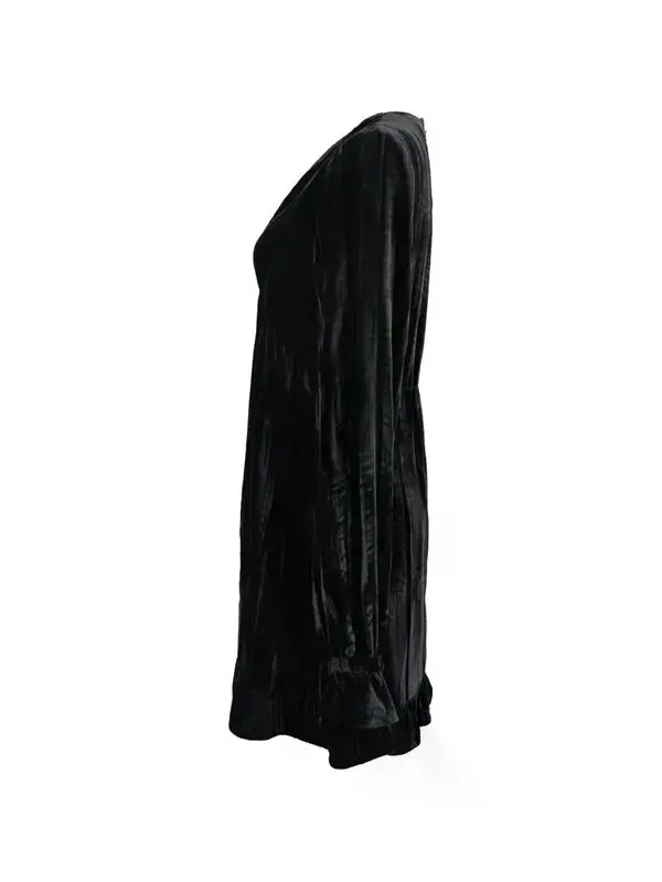 Saint Laurent V-neck Velvet Dress