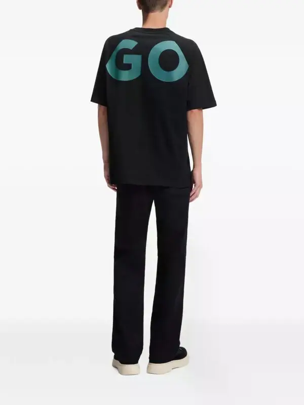 Hugo Large-logo T-shirt In Cotton Jersey