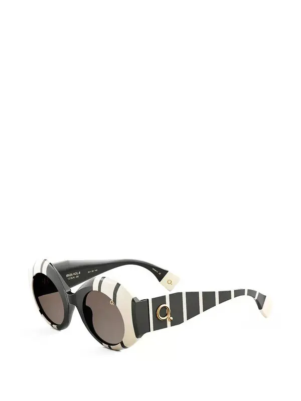 ETNIA BARCELONA Ibiza 12 Striped Sunglasses - Black
