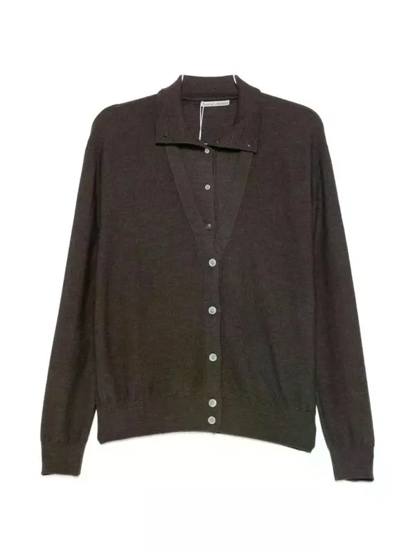Source Unknown Fabbie Layered Cardigan - Brown