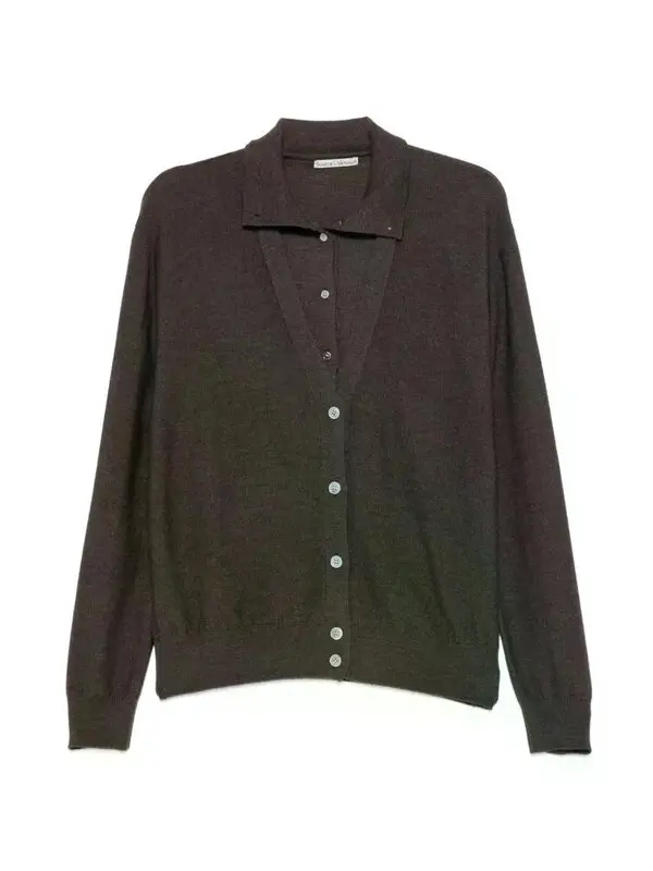 Source Unknown Fabbie Layered Cardigan - Brown