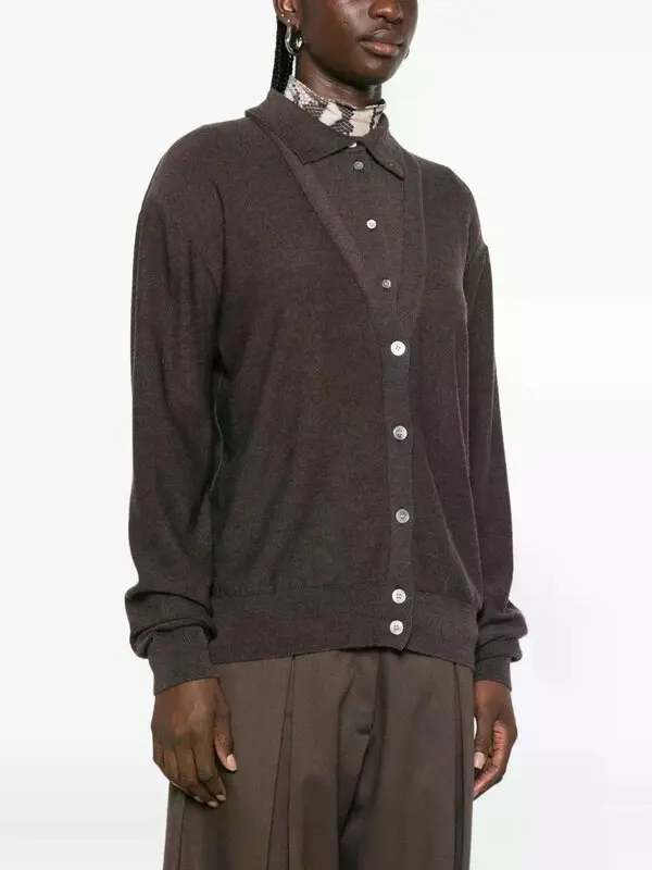 Source Unknown Fabbie Layered Cardigan - Brown
