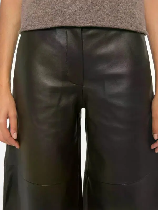 Co Wide-leg Leather Trousers