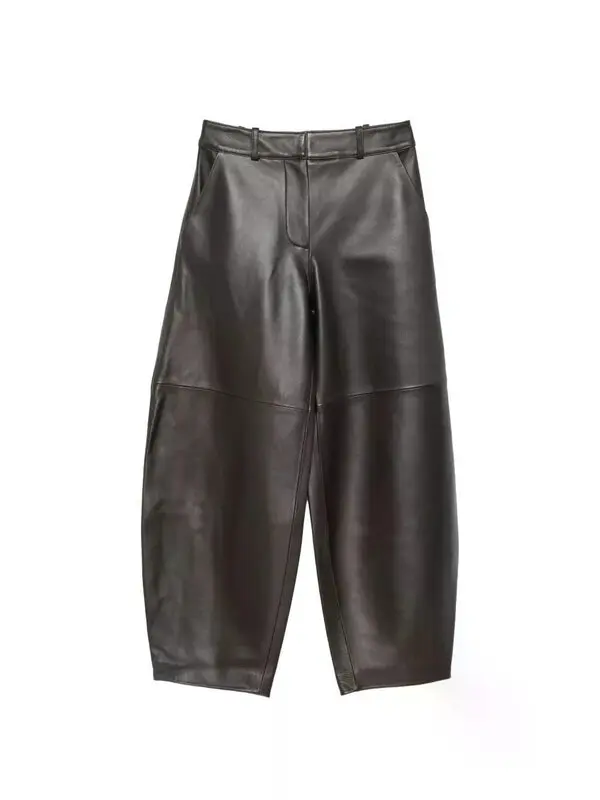 Co Wide-leg Leather Trousers