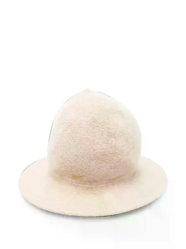 Borsalino Logo-plaque Knitted Hat