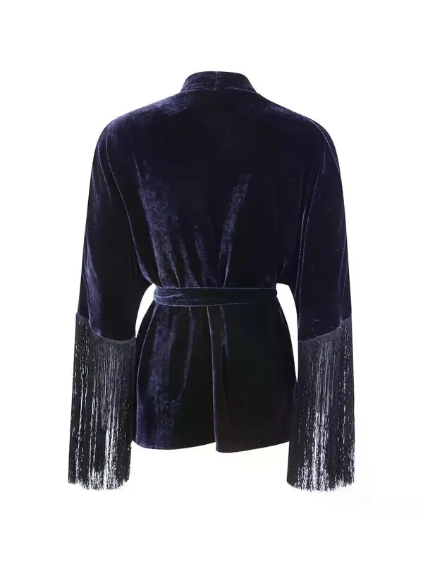Antonelli Firenze Fringe-trim Belted Cardigan