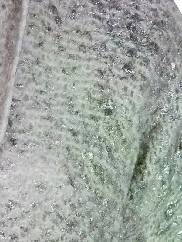 Avant Toi Metallic-effect Open-knit Cardigan