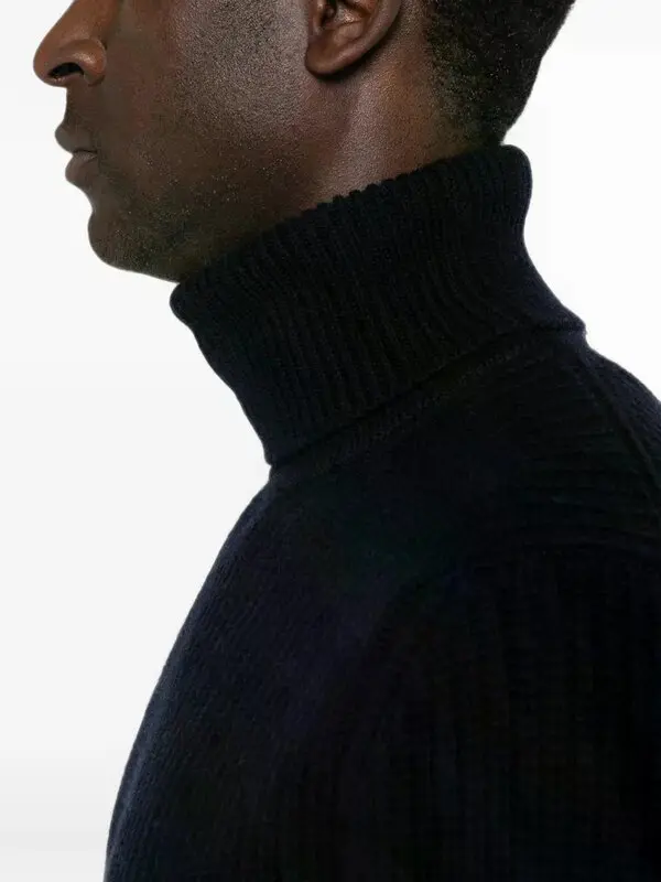 FORTELA Ribbed-knit Roll-neck Sweater