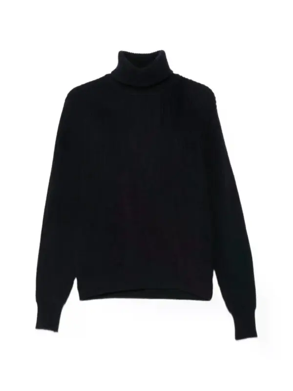 FORTELA Ribbed-knit Roll-neck Sweater - Blue