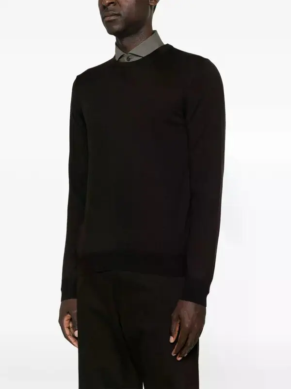 GRAN SASSO Crew-neck Knitted Sweater - Brown