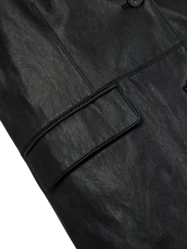 STUDIO TOMBOY Single-breasted Faux-leather Coat
