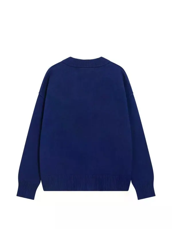 AMI Paris De Coeur V-neck Cardigan