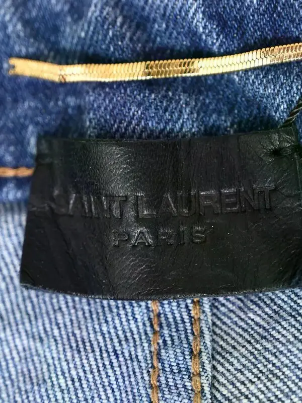 Saint Laurent 2023 Distressed Washed Jeans