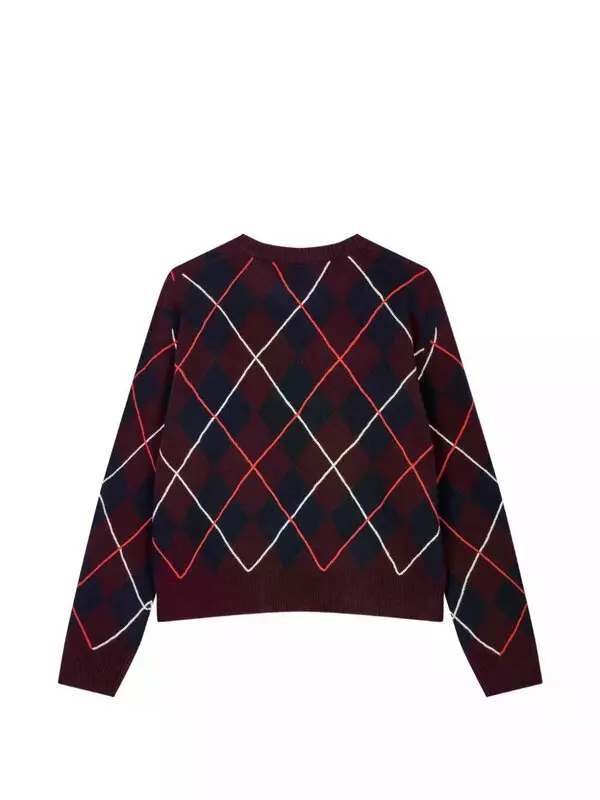 STUDIO TOMBOY Argyle-pattern Sweater