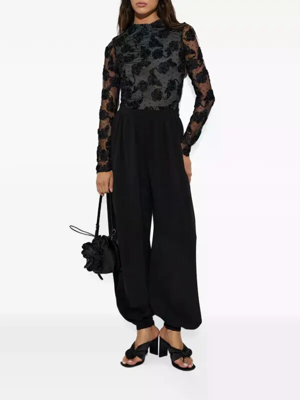 ROTATE BY BIRGER CHRISTENSEN Flower Mesh Ls Top