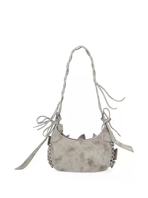 Desigual Mini Nickel Haiti Bow-embellished Lace-up Shoulder Bag