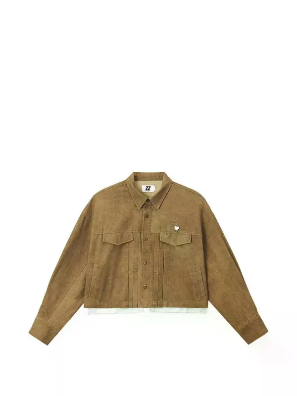 Izzue Pleated-detail Oversized Jacket