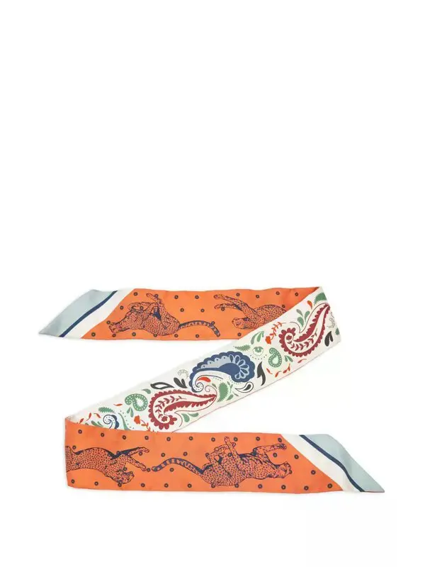 Hermès Guépards Twilly Scarf