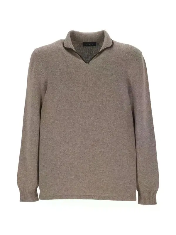 Sease Ellen Pull 2.0 Contrast-trim Fine-knit Top