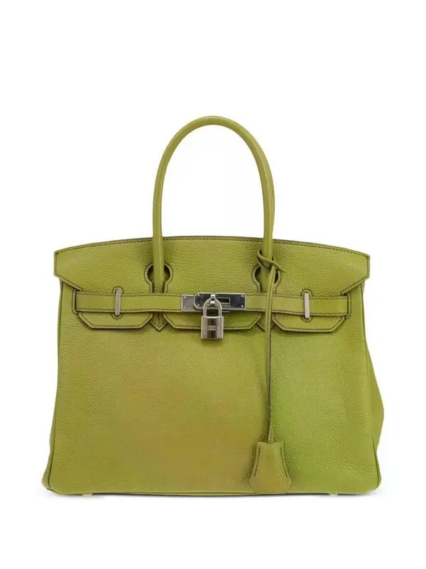 Hermès 2006 30 Birkin Tote Bag - Green