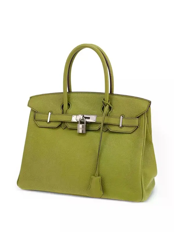 Hermès 2006 30 Birkin Tote Bag - Green