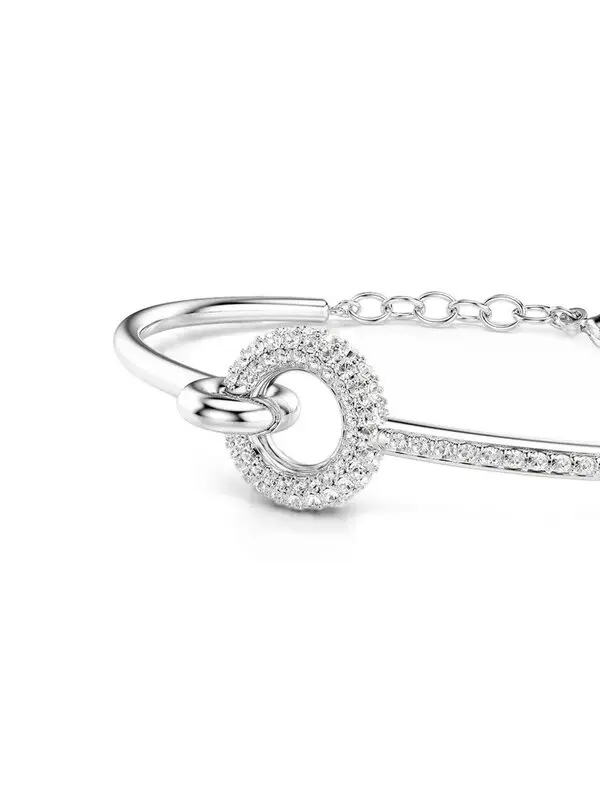 SWAROVSKI Dextera Crystal-embellished Interlocking-hoop Bracelet