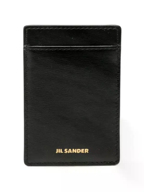 JIL SANDER Magnetic Leather Card Holder