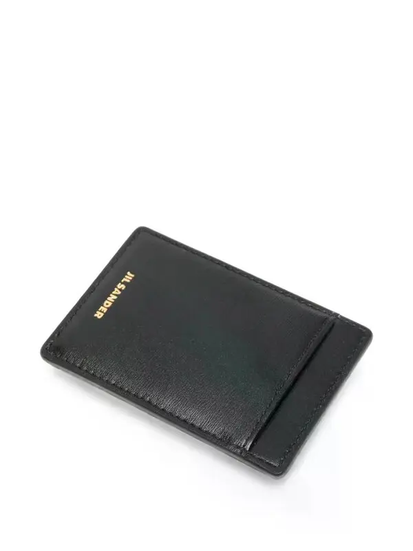 JIL SANDER Magnetic Leather Card Holder