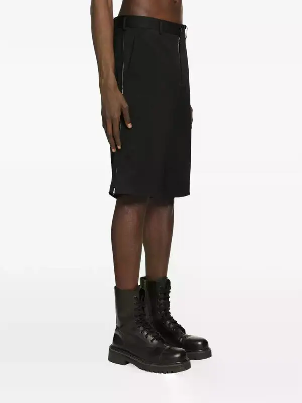 Comme Des Garçons Zip-detailed Tailored Shorts
