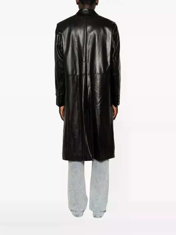 SALVATORE SANTORO Single-breasted Leather Jacket