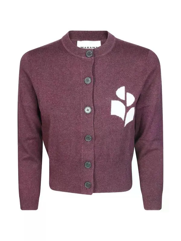 Isabel Marant Étoile Logo-intarsia Button-up Cardigan