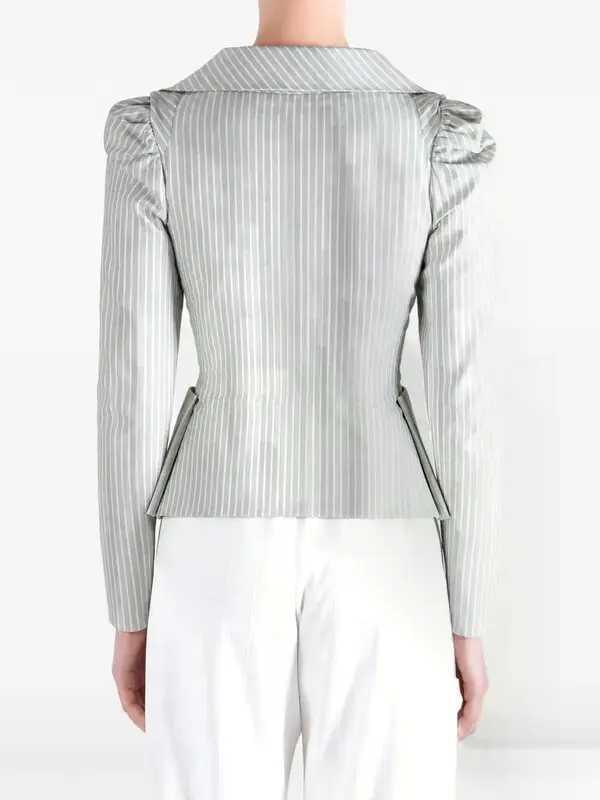 VIVIENNE WESTWOOD Stripe-pattern Peplum-hem Top
