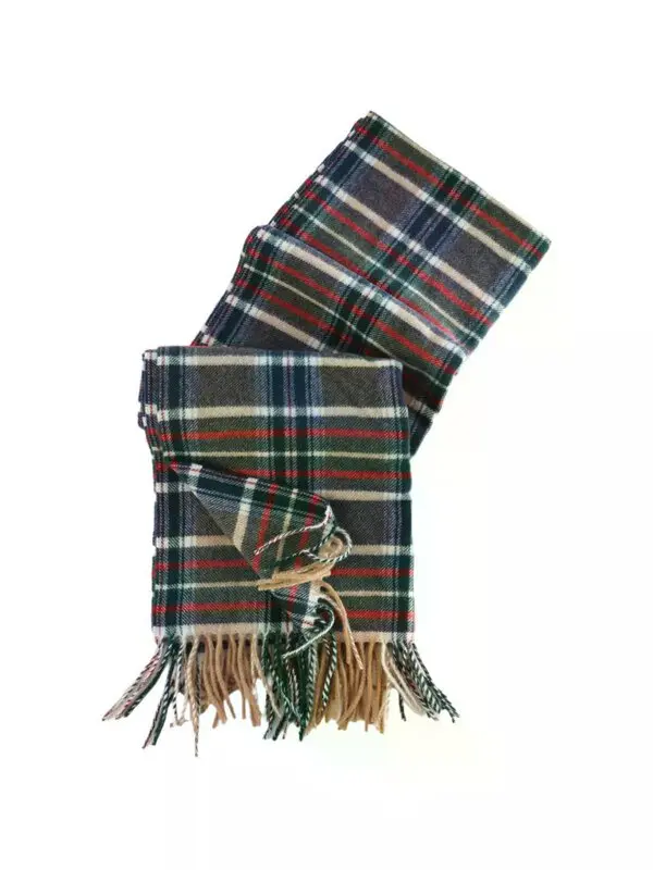 Polo Ralph Lauren Tartan-check Fringed Scarf - Blue