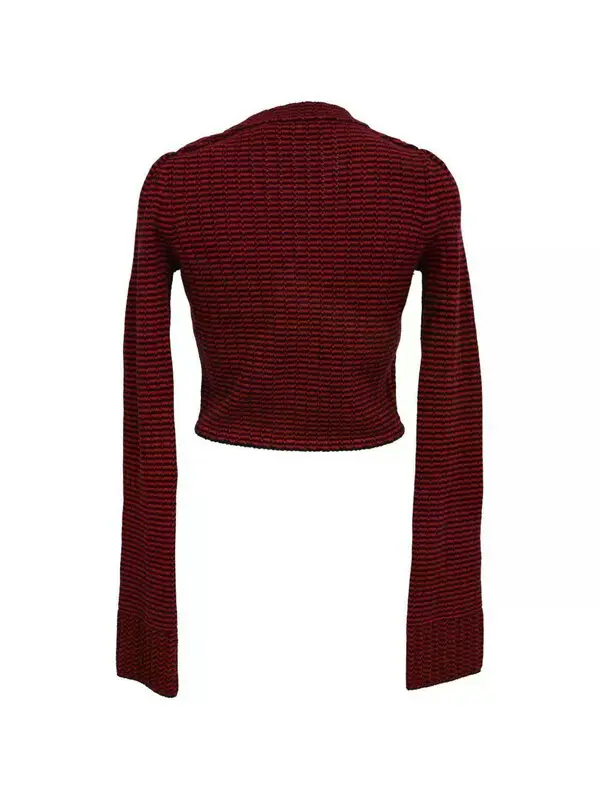 SELF-PORTRAIT Cropped V-neck Sweater