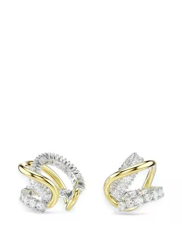 SWAROVSKI Hyperbola Crystal-embellished Twist Ear Cuffs