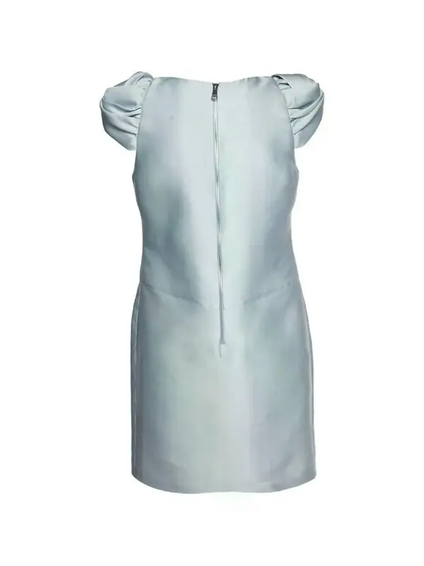 Burberry Draped-sleeve Mini Dress