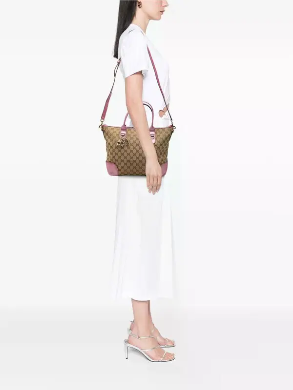 Gucci 2000-2015 Gg Canvas Heart Bit Satchel
