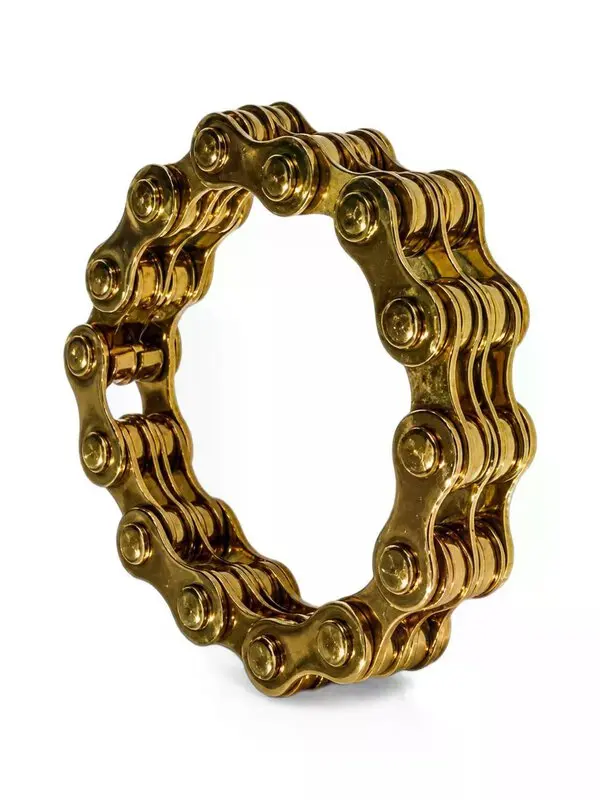 Dior 2000 Multi-row Bicycle Chain Bracelet - Gold