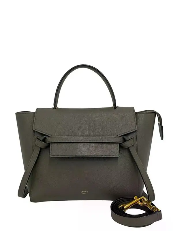Celine 2017 Nano Grained Calfskin Belt Bag Satchel