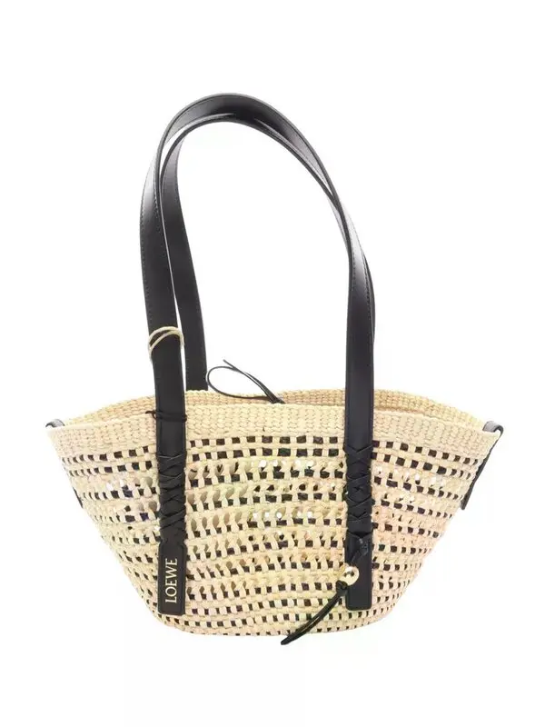 Loewe 2010-2026 Paulas Ibiza Small Raffia Braided Basket Bag Tote Bag - Neutrals