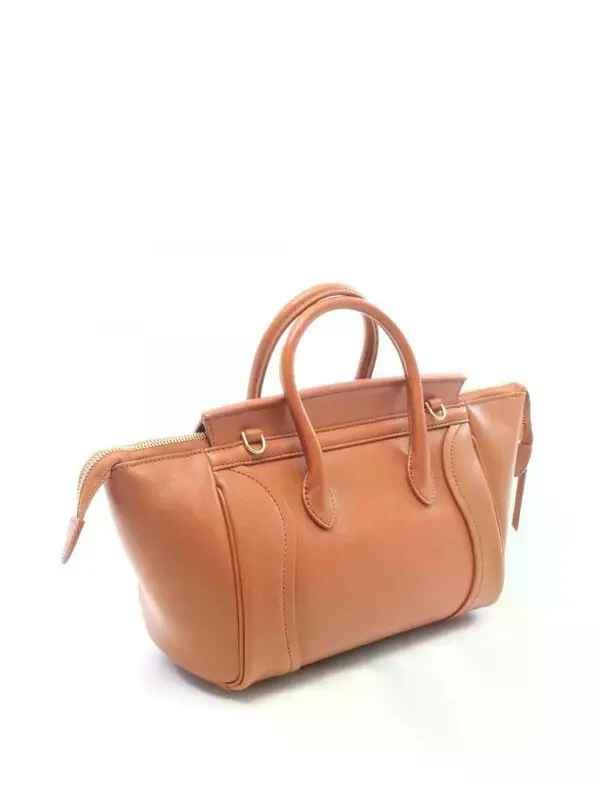 Celine Small Calfskin Little Luggage Top Handle Bag Satchel - Brown