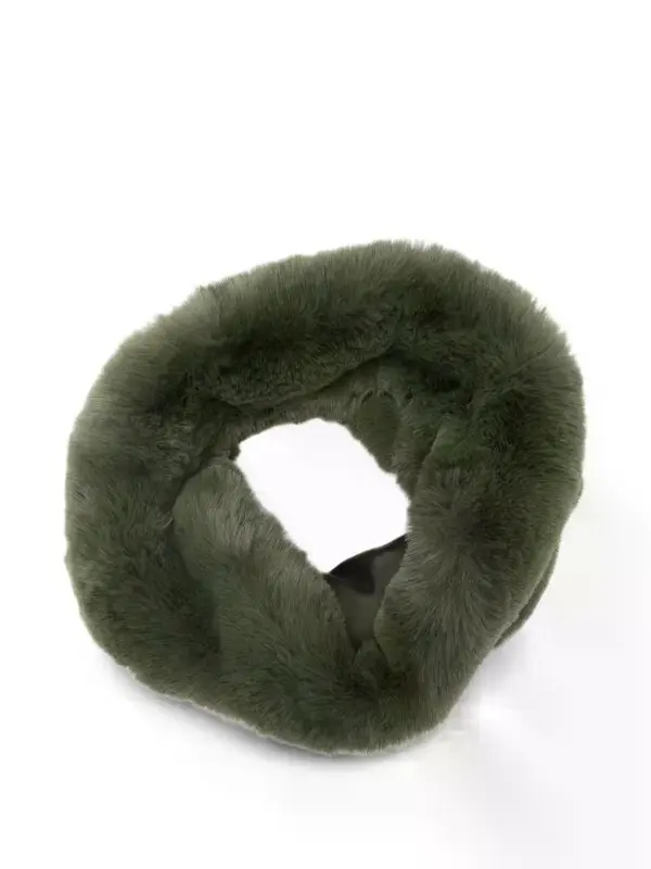 THE FRANKIE SHOP Faux-fur Snood Scarf - Green