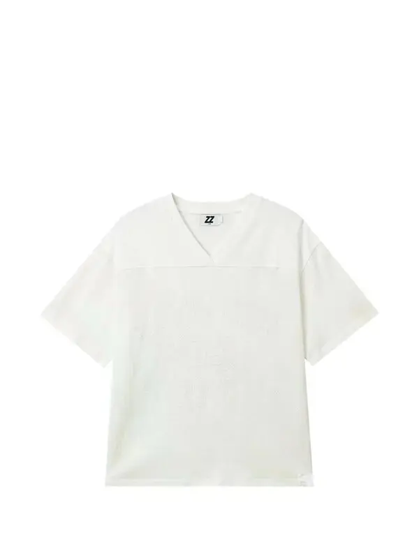 Izzue Logo-embossed Mesh-panel T-shirt