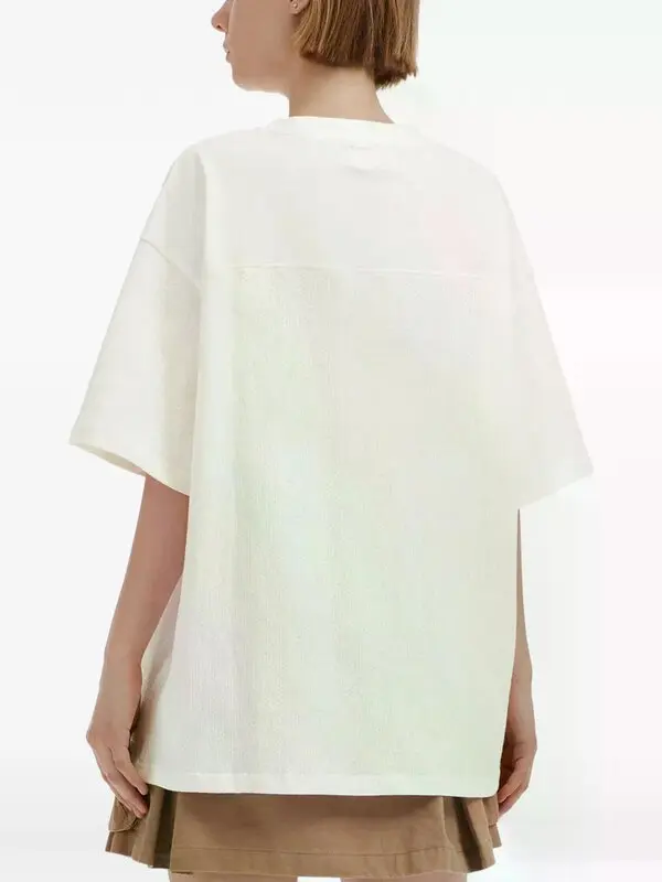 Izzue Logo-embossed Mesh-panel T-shirt