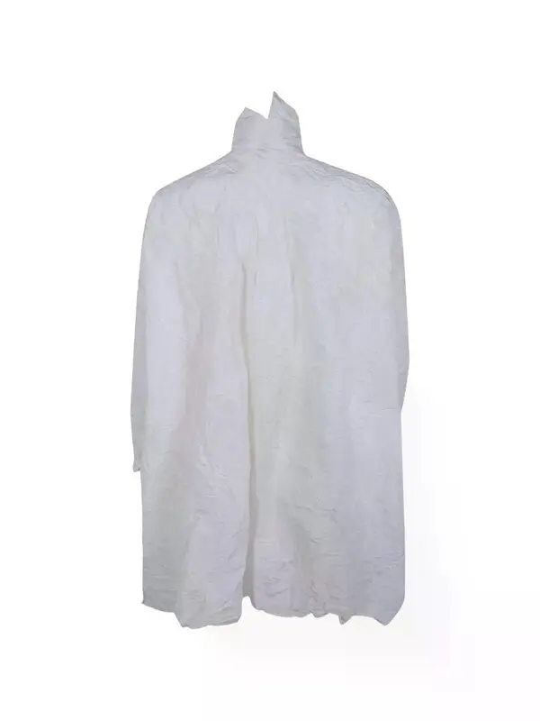 DANIELA GREGIS Crinkled-finish High-neck Shirt