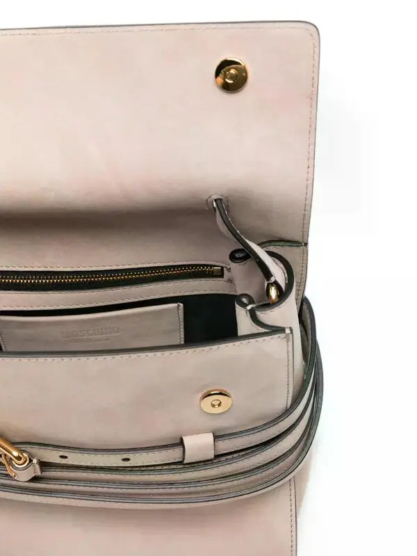 Moschino Belt-detail Leather Shoulder Bag