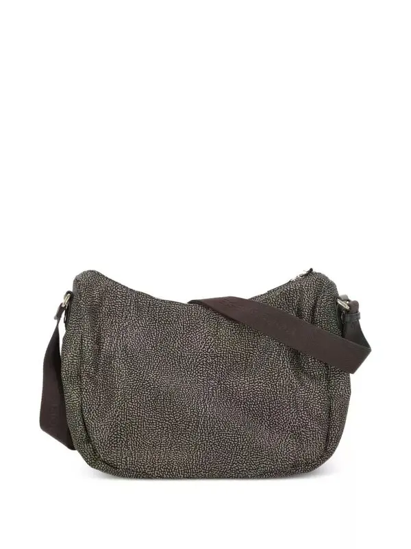 Borbonese B-club Luna Op-printed Shoulder Bag - Brown