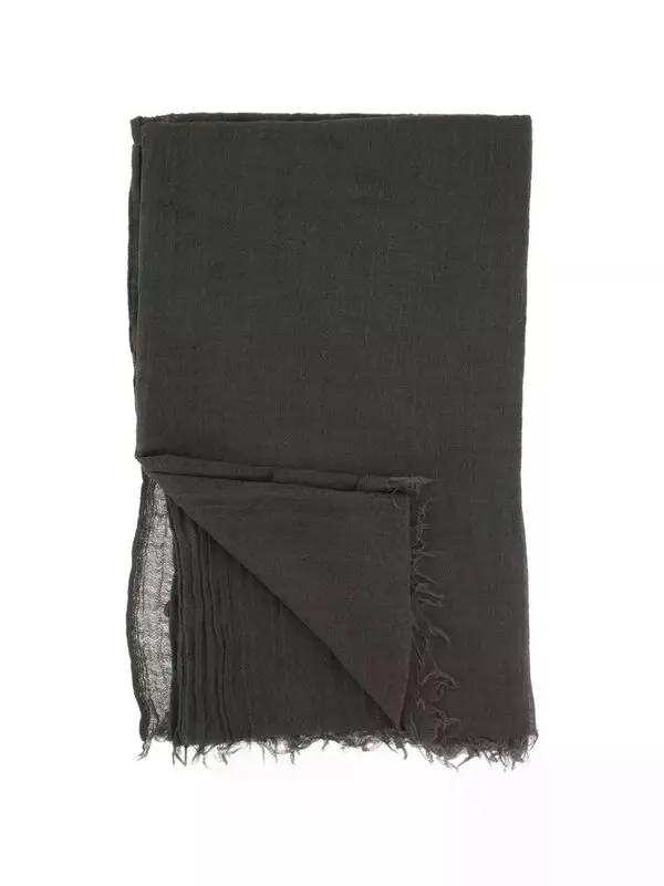 Destin Frayed-edge Scarf - Grey